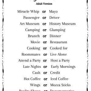 This or That Game | This or That Party Game | Christmas Games | Work ...