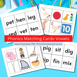 Phonics Worksheets Vowels & Digraph Bundle | CVC Words | Phonics Games ...