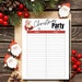 Christmas Party Sign up Sheet | Christmas Sign up | Party Sign up Sheet ...