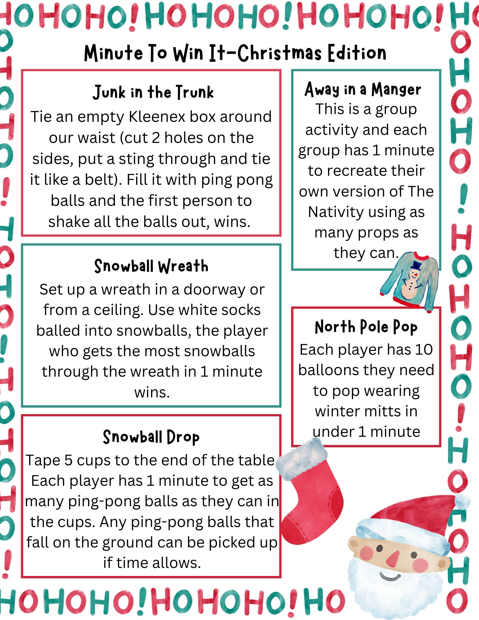 Minute to Win It Games | Minute to Win It Christmas Games | Christmas ...