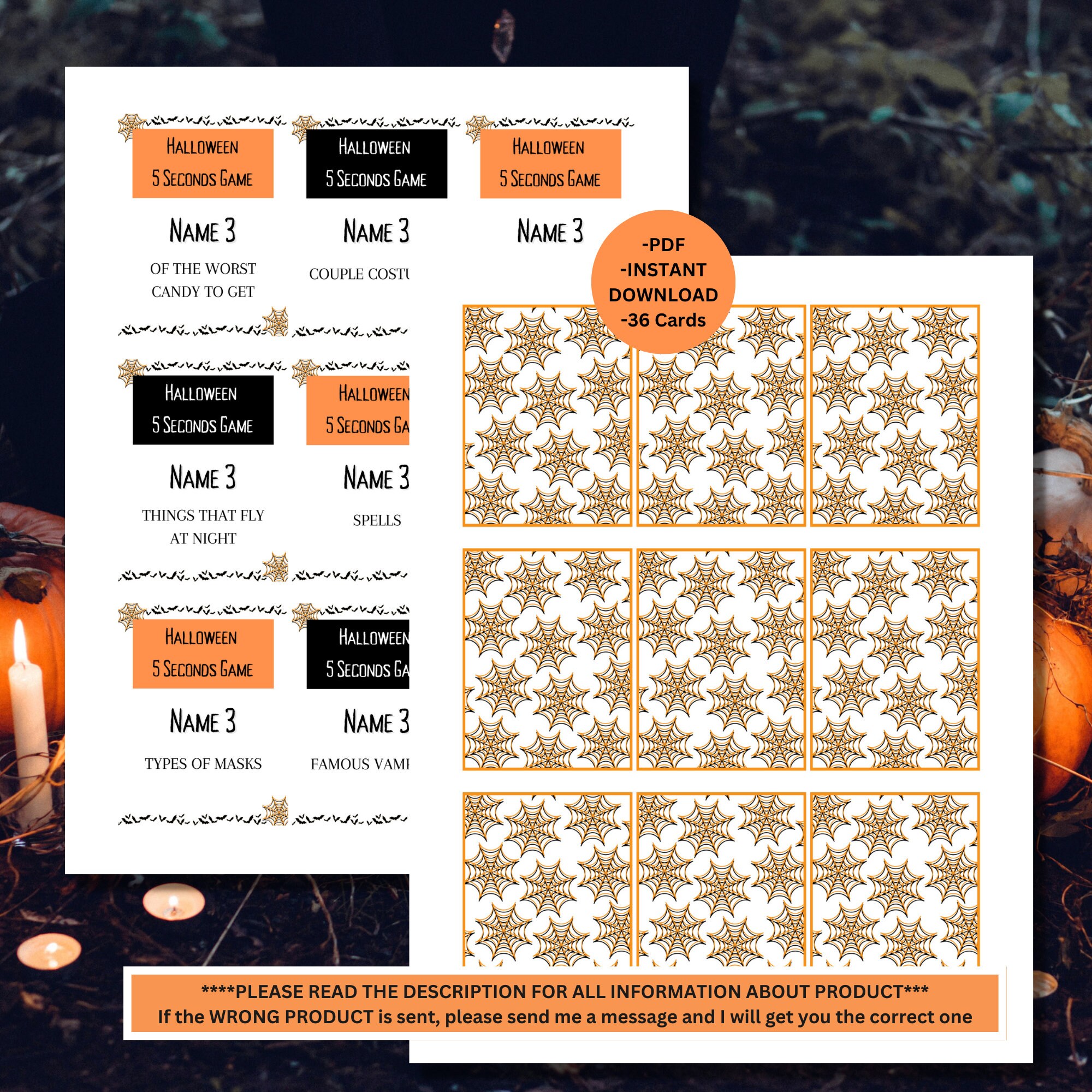 5 Seconds Halloween Game | Halloween Party Game | Halloween Activities ...