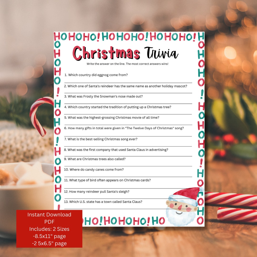 Christmas Trivia | Christmas Games | Family Christmas Games | Christmas ...