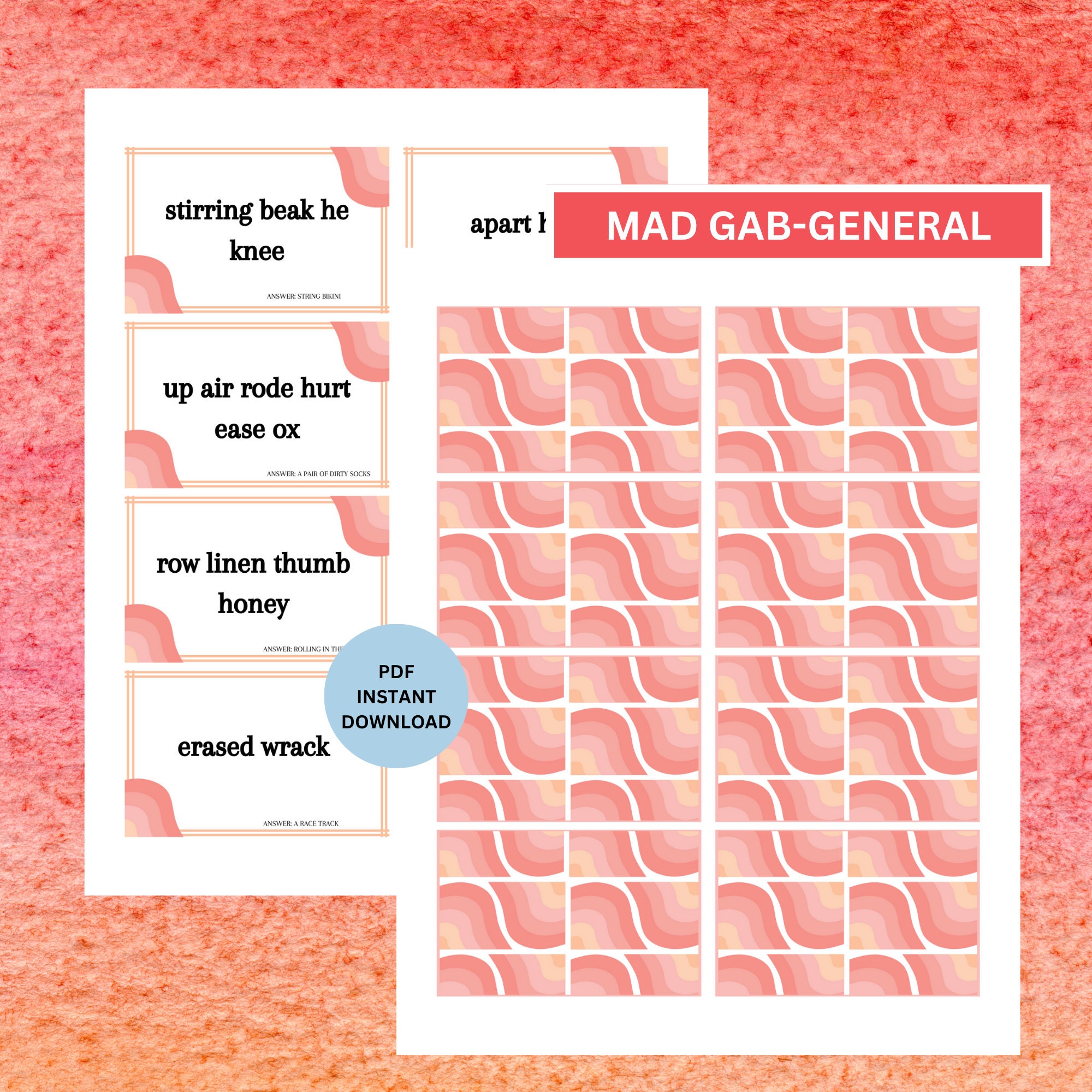 Mad Gab General | Family Games | Adult Games | Birthday Games | Summer ...