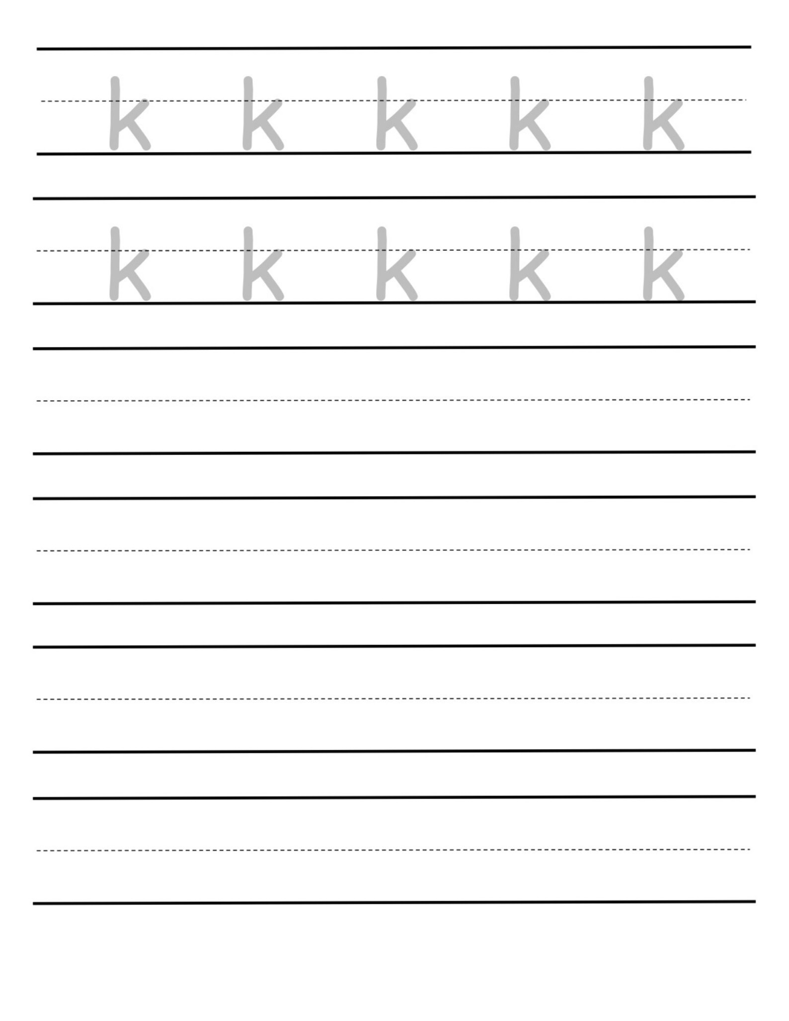Letter Tracing Worksheet Kindergarten Worksheet Lowercase Preschool ...