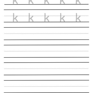 Letter Tracing Worksheet | Kindergarten Worksheet Lowercase | Preschool ...