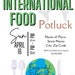 International Food Potluck Invitation Template | International Food ...