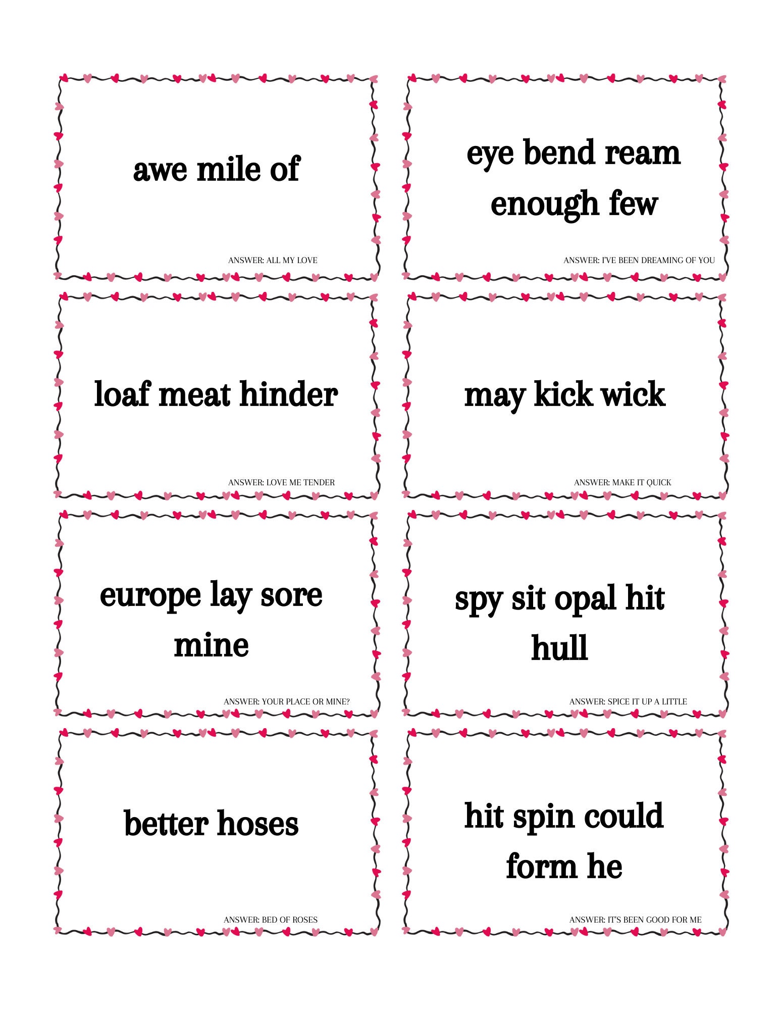 Mad Gab Valentine's Day Game | Valentine's Day Games | Valentine's Day ...