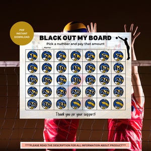 Volleyball Boy Fundraiser Calendar | Pick a Date Fundraiser | Sport ...