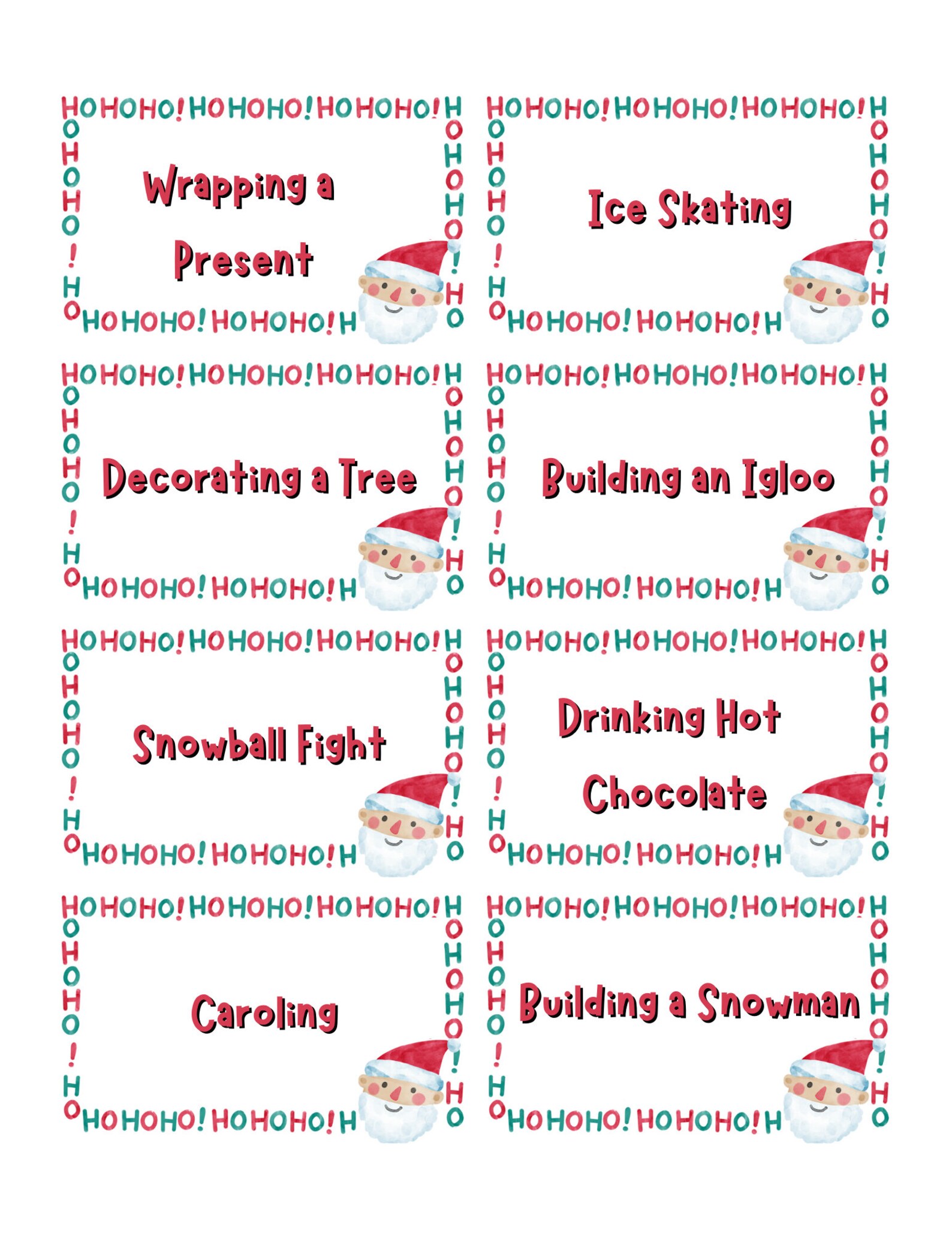 Christmas Charades | Christmas Games | Family Christmas Games | Fun ...