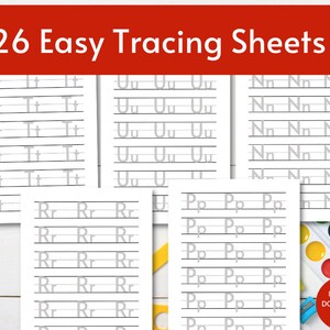 Letter Tracing Worksheet | Kindergarten Worksheet Uppercase | Preschool ...