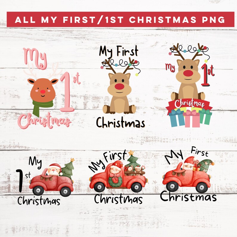 My First Christmas PNG My 1st Christmas PNG Baby's First Christmas ...