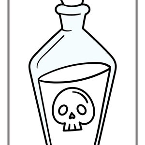 Halloween Coloring Pages | Printable | Easy | 8.5x11" | Halloween ...