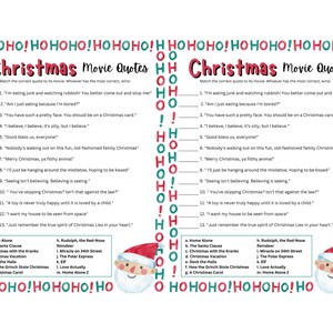 Christmas Movie Quotes| Christmas Games | Family Christmas Games | Fun ...