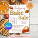 Thanksgiving Bake Sale Invite Template |bake Sale | Dessert Invite ...