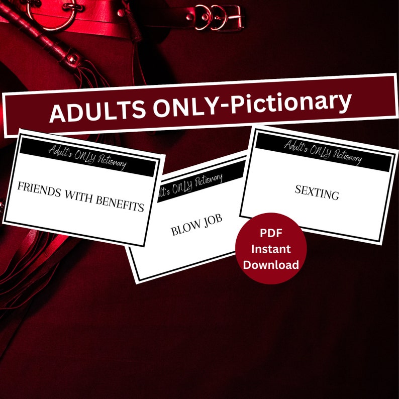 Pictionary Adult Game Pictionary Dirty Game Naughty Adult - Etsy