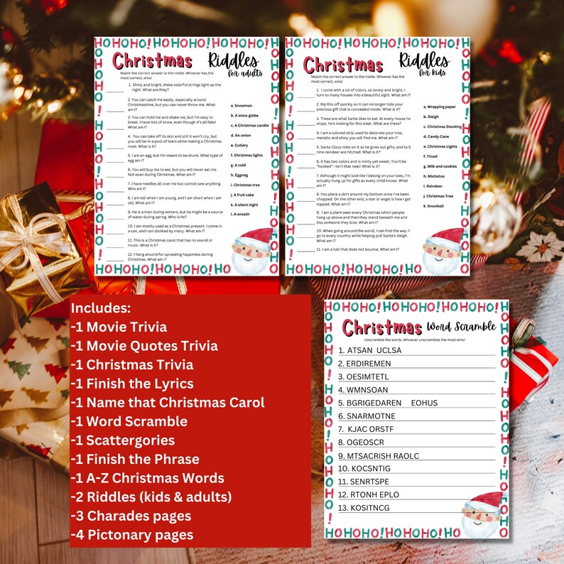 Christmas Games | Christmas Trivia | Christmas Riddles | Christmas ...