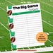 Tailgate Sign up Sheet | the Big Game Tailgate Sign up Sheet | Football ...