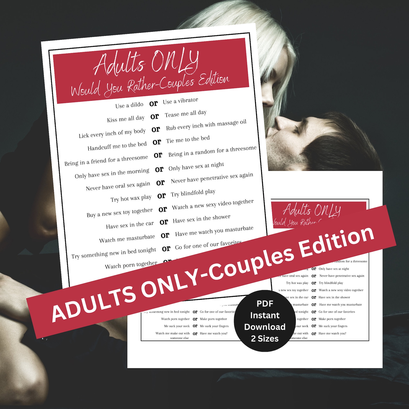 Would You Rather Adult Game Would You Rather Couples Game Naughty Couples Games Naughty Games