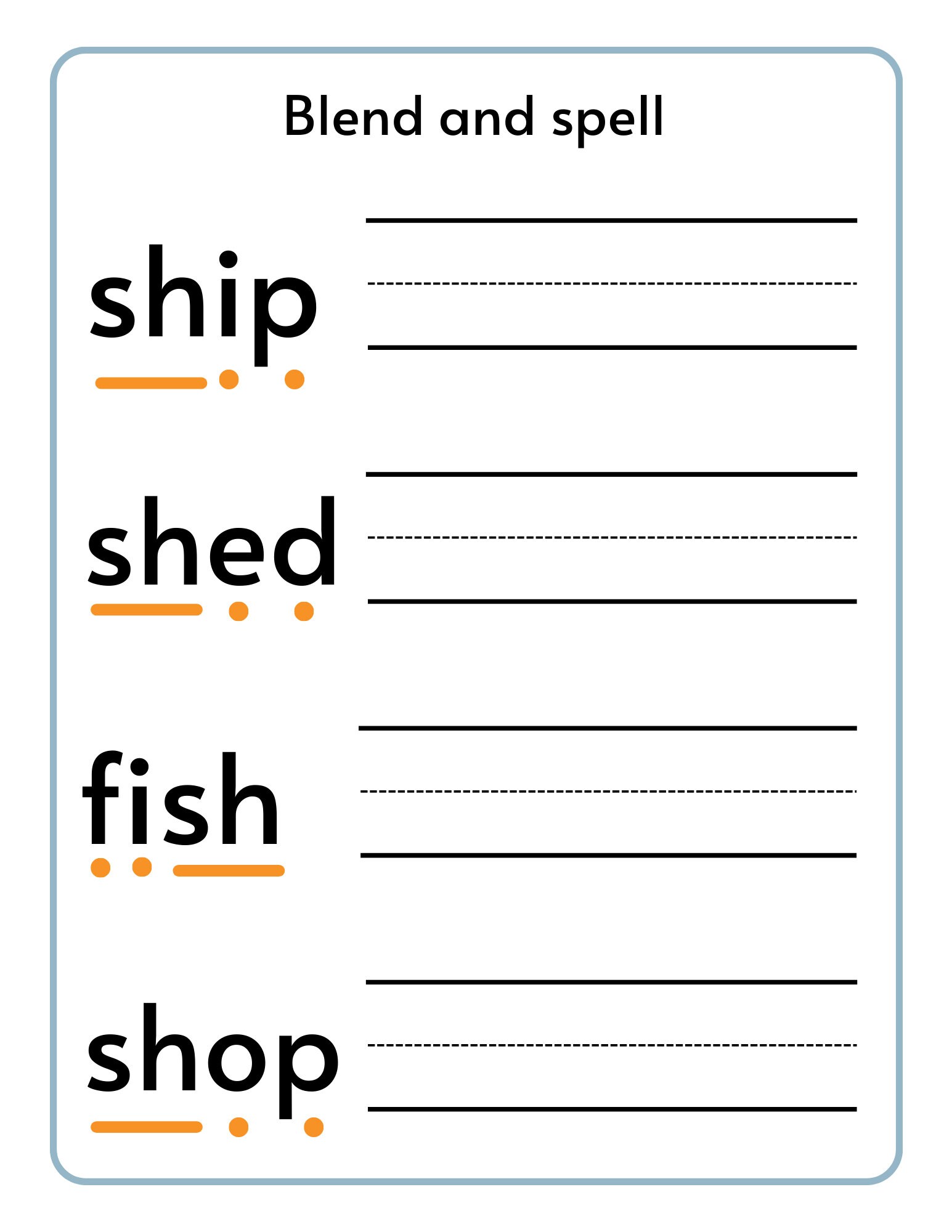 Phonics Worksheets Digraphs | CVC Words | Kindergarten Phonics ...