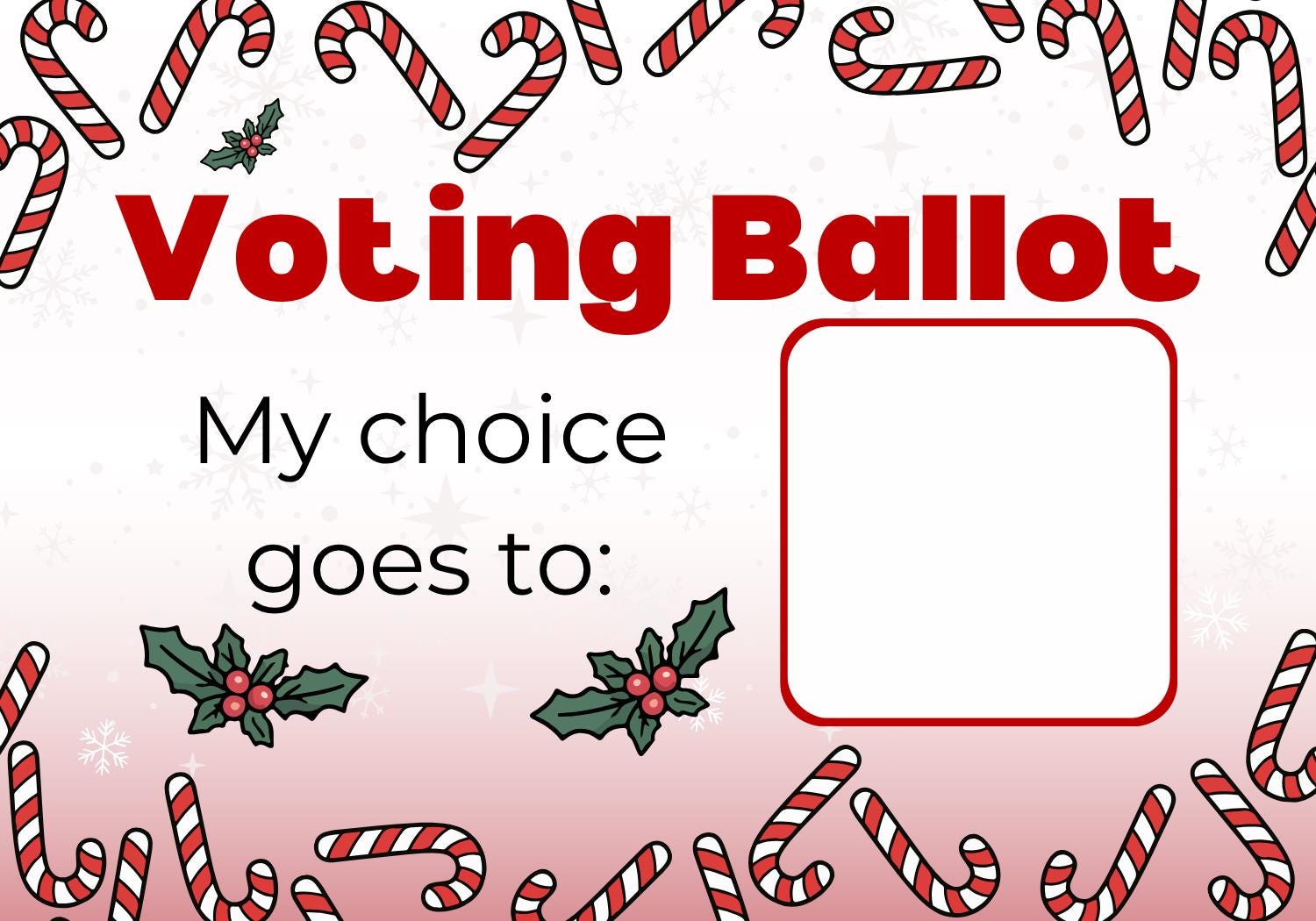 Christmas Voting Cards | Christmas Costume Party | Soup Potluck |cookie ...
