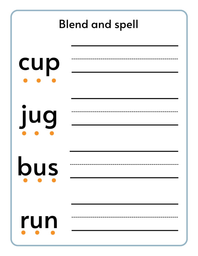 Phonics Worksheets Vowels CVC Words Phonics (Instant Download) - Etsy