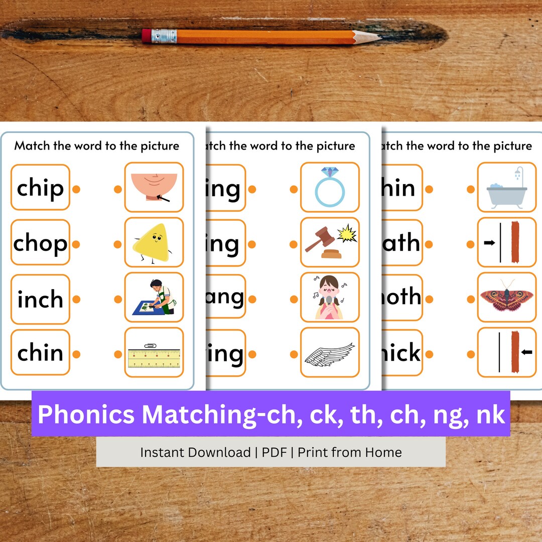 Phonics Worksheets Digraphs | CVC Words | Phonics Games | Phonics ...