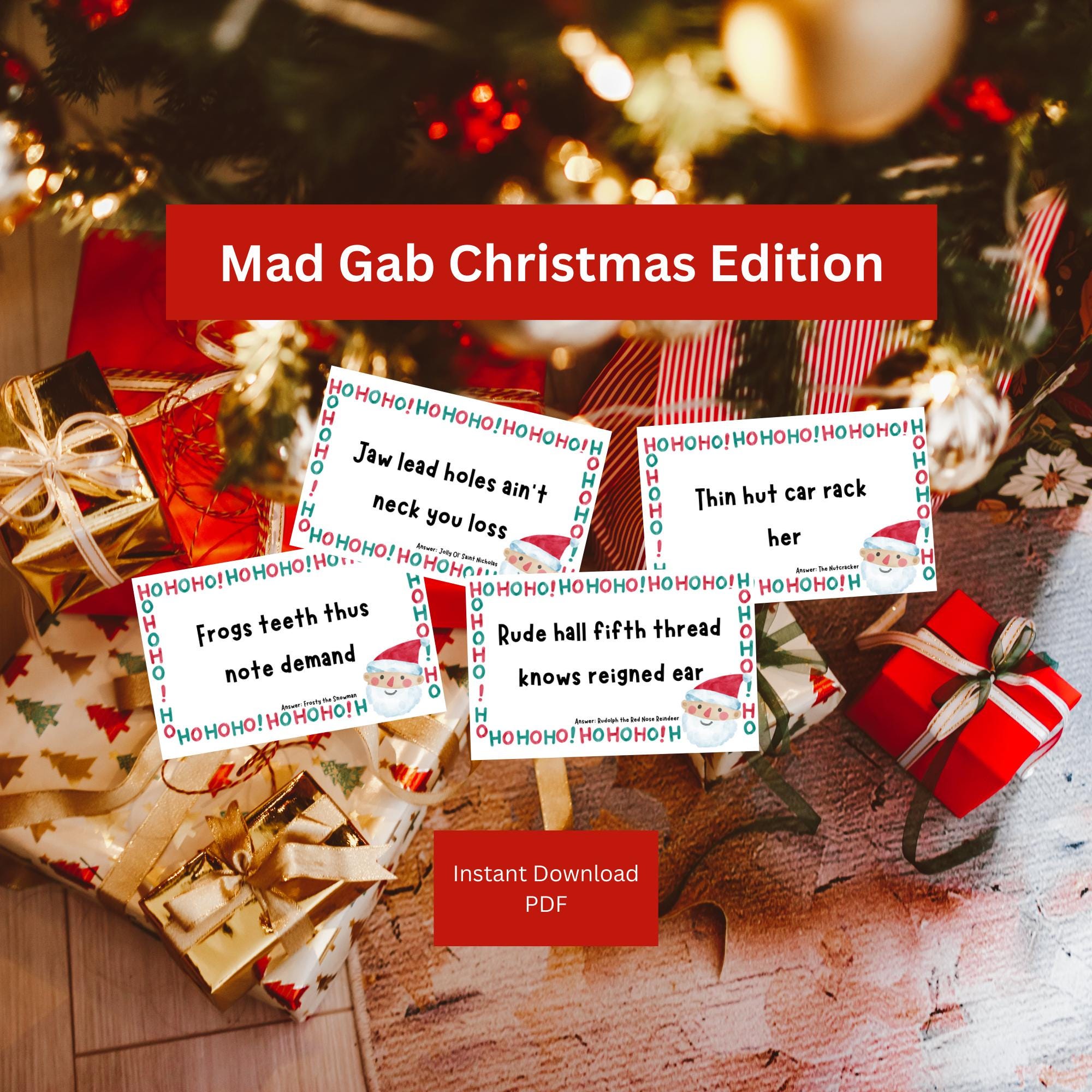 Mad Gab Christmas Edition | Christmas Games | Family Christmas Games ...
