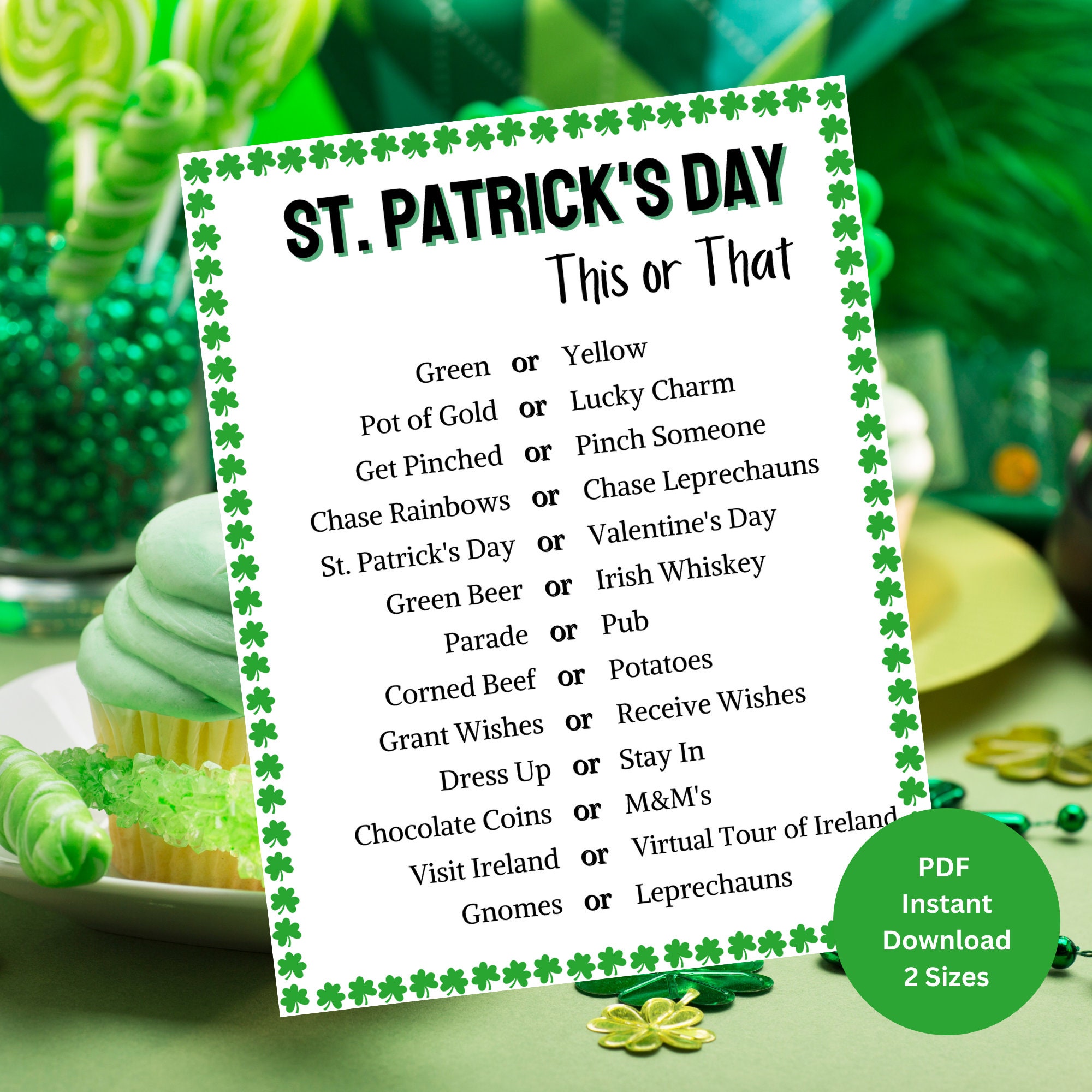 St. Patrick's Day This or That St. Patrick's Day Games Family St ...
