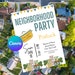 Neighborhood Party Potluck Invitation Template | Neighborhood Party ...