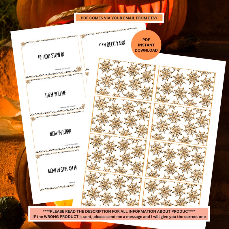 Mad Gab Halloween Game Halloween Games Halloween Games Family Halloween ...