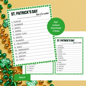 St. Patrick's Day Word Scramble | St. Patrick's Day Games | Family St ...