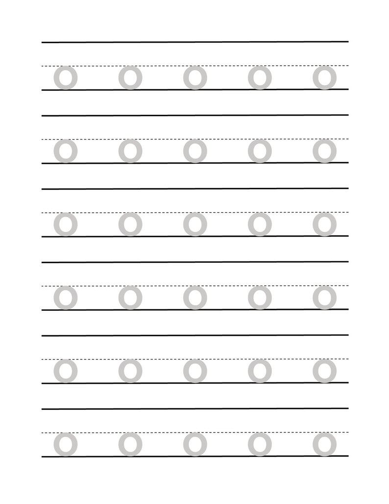 Letter Tracing Worksheet Kindergarten Worksheet Lowercase - Etsy