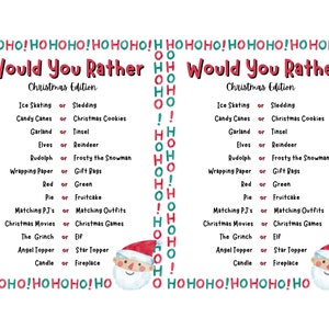 Would You Rather | Would You Rather Game | Christmas Games | Family ...