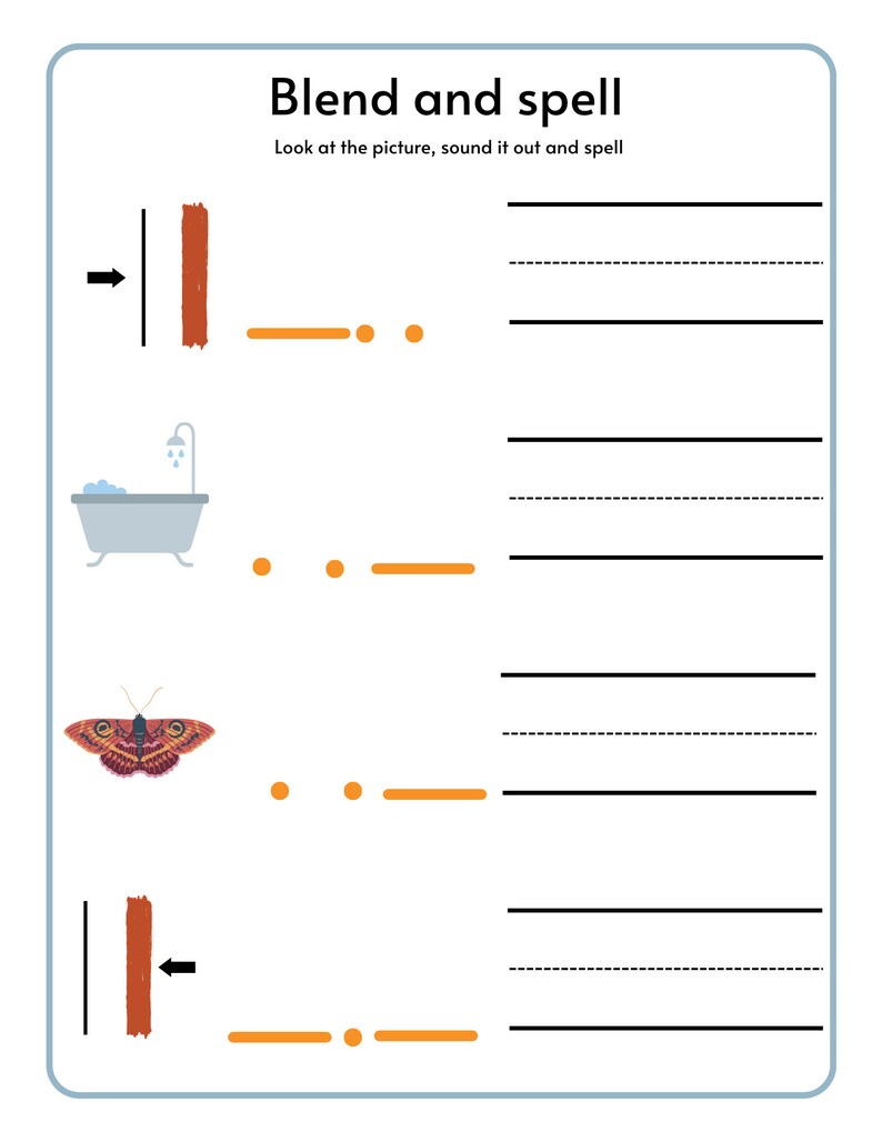 Phonics Worksheets Digraphs | CVC Words | Kindergarten Phonics ...