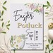 Easter Potluck Invite Template | Editable Potluck Invitation | Potluck ...