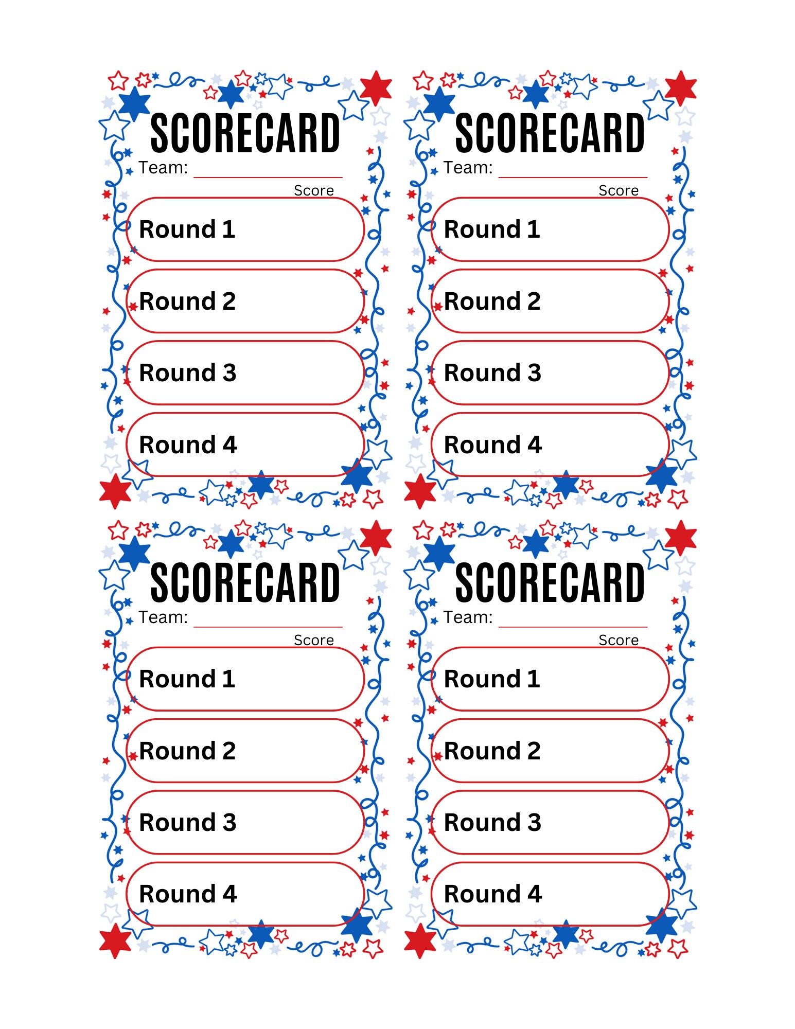 Family Feud 4th of July Game | Independence Day Printable Games | July ...