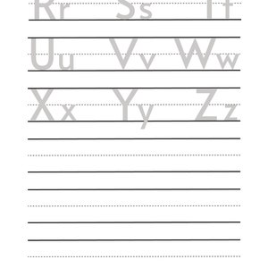 Letter Tracing Worksheet | Kindergarten Worksheet | Preschool ...