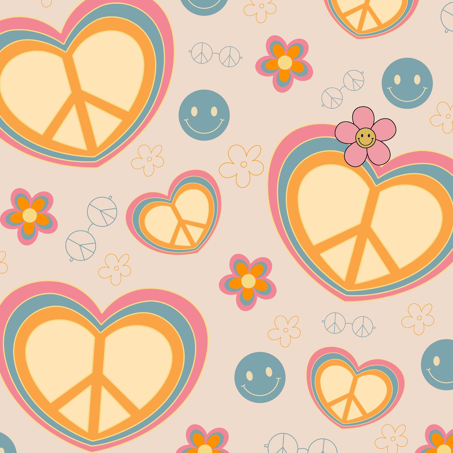 Groovy Christmas Digital Paper | Groovy 70's Retro | Christmas Groovy ...