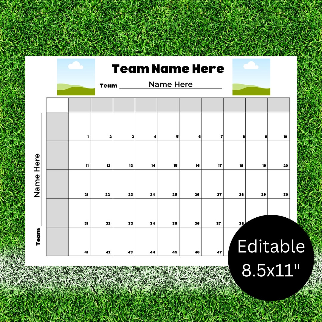 Editable Sports Squares | 50 Sports Squares | Football Squares | Sports ...