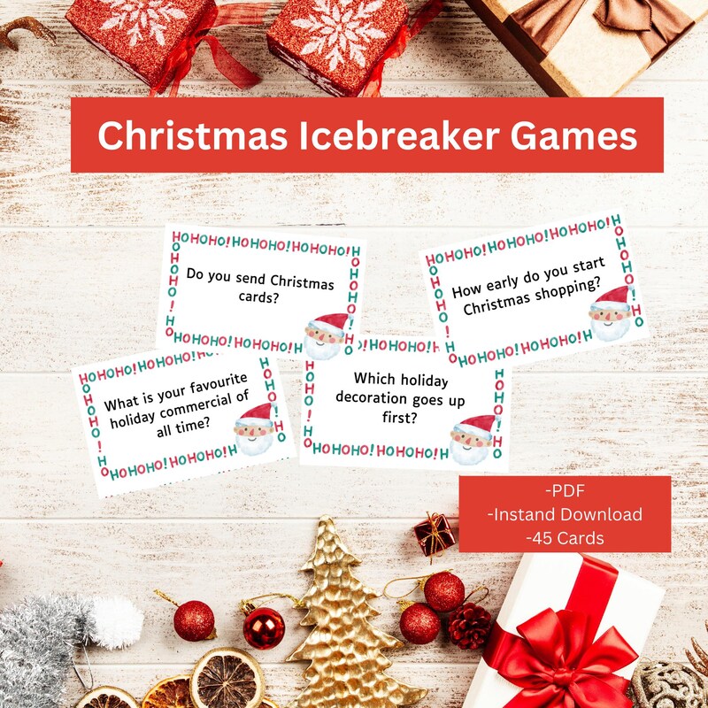 Christmas Icebreaker Game - Etsy