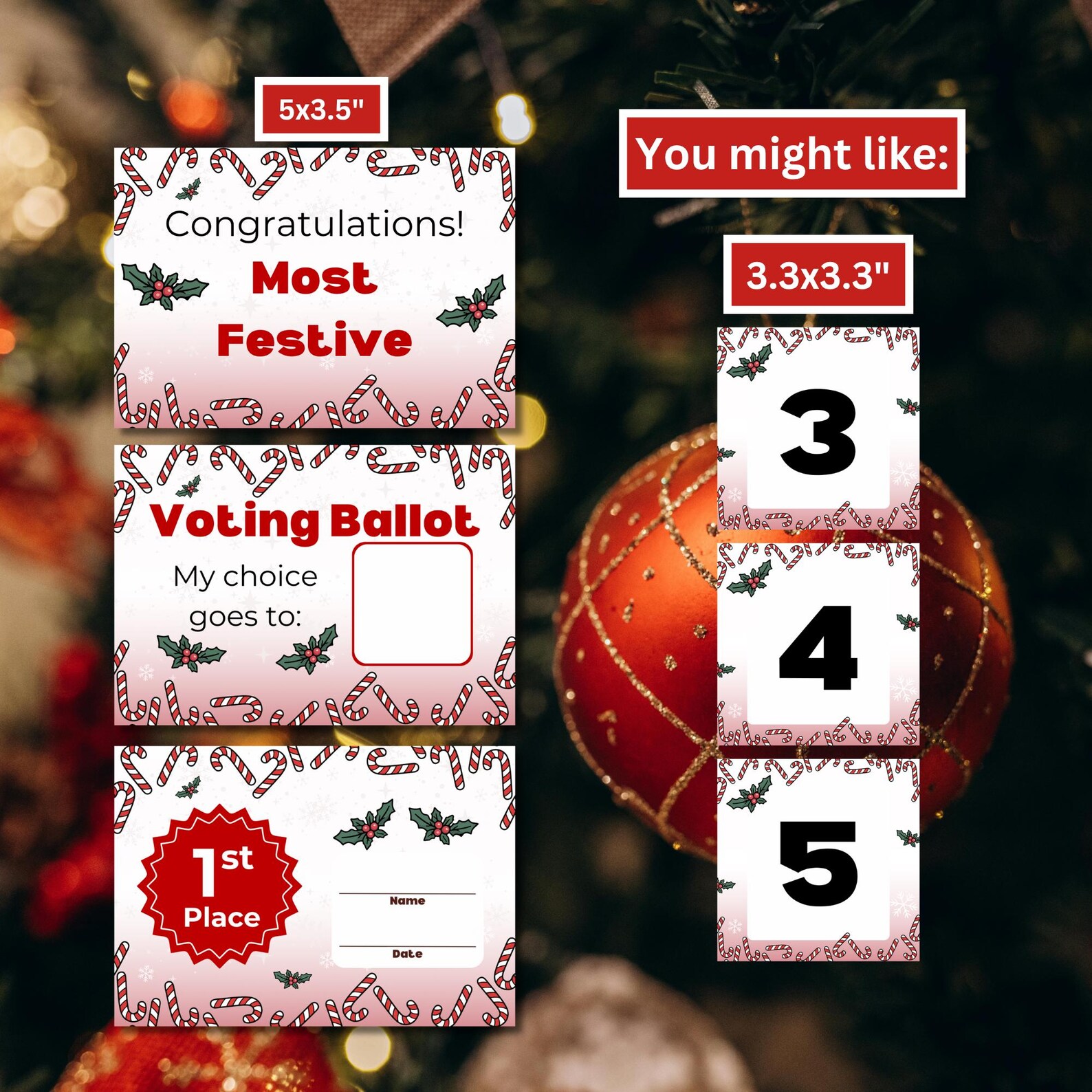 Christmas Number Cards Printable | Holiday Number Set 1-60 |cookie ...