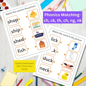 Phonics Worksheets Digraphs | CVC Words | Phonics Games | Phonics ...