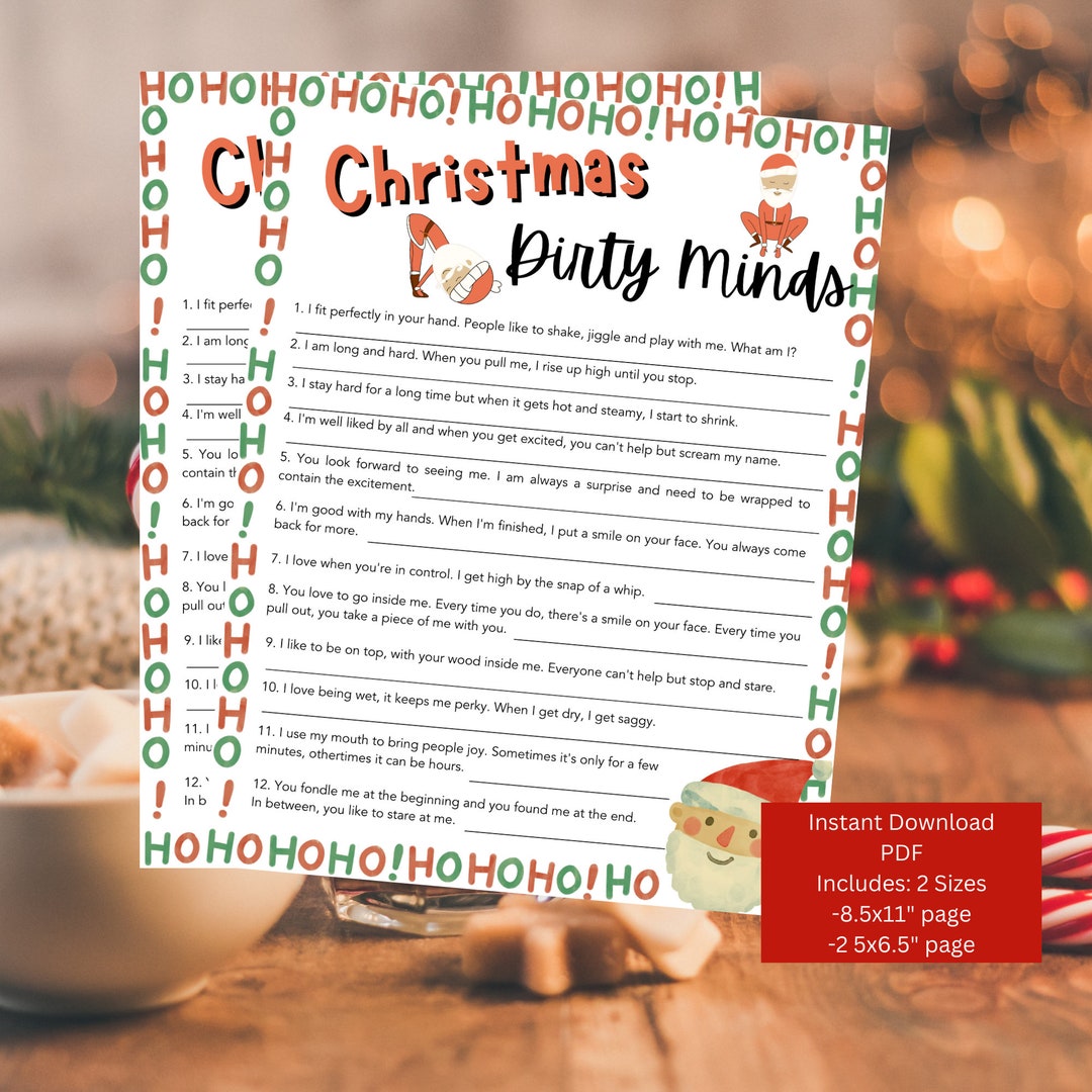 Dirty Minds Christmas Edition Party Game | Dirty Minds Christmas Game ...