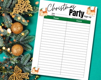 Cat Sign up Sheet - Etsy