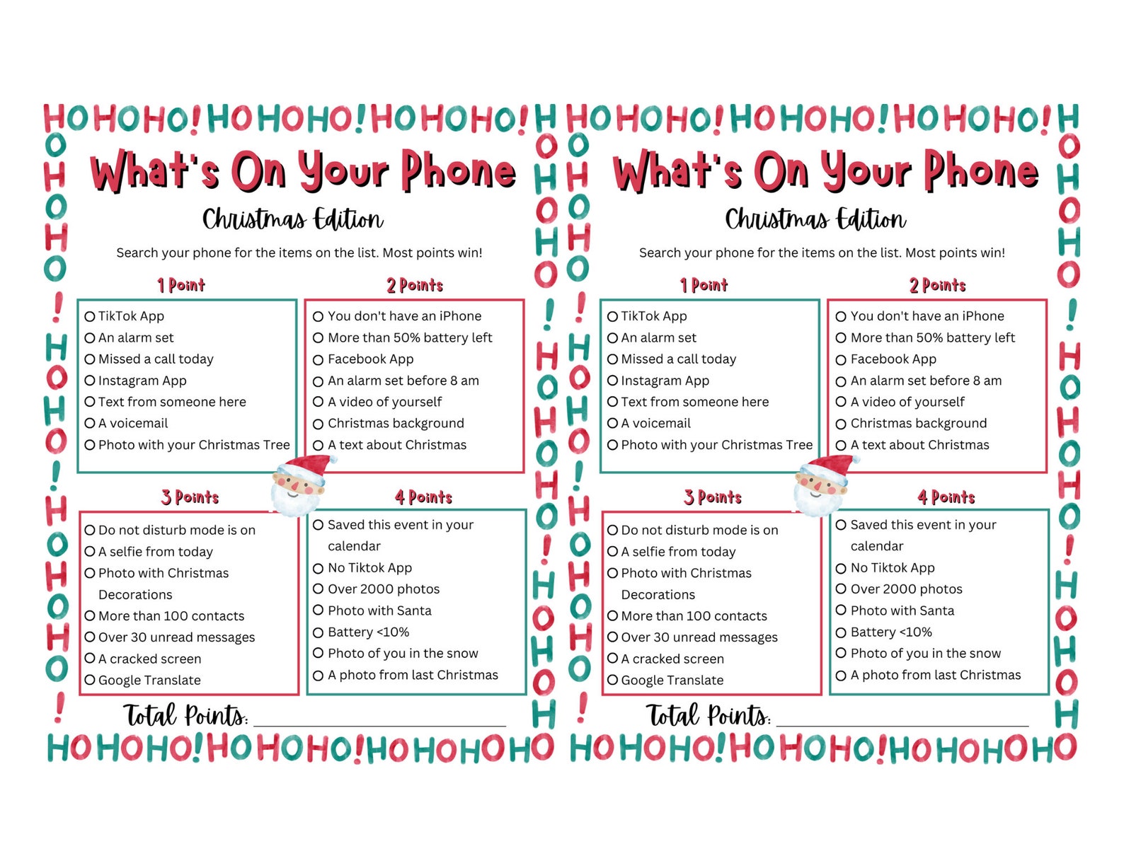 What's on Your Phone Christmas Edition | Christmas Games | Family ...