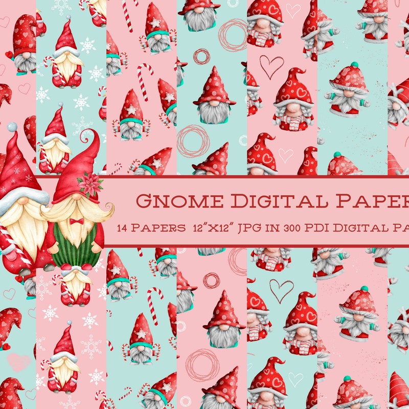 Christmas Digital Paper - Etsy