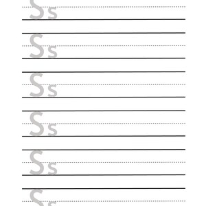 Letter Tracing Worksheet | Kindergarten Worksheet | Preschool ...