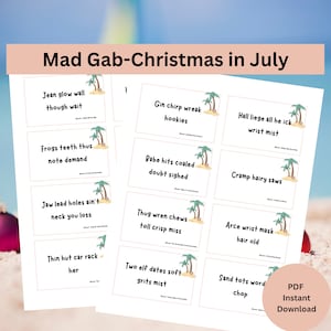 Mad Gab Christmas in July Edition | Christmas Games | Family Christmas ...