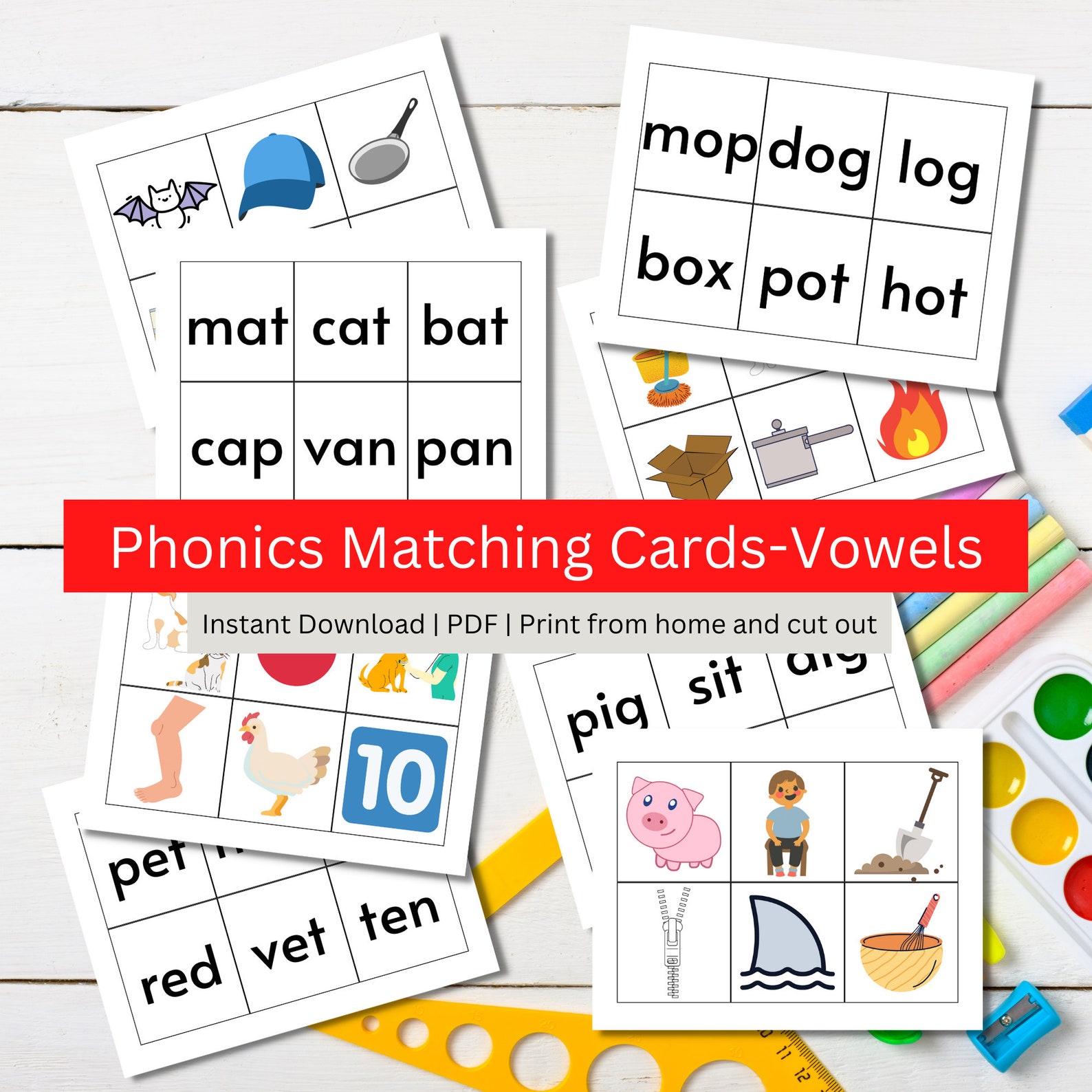 Phonics Flashcards | CVC Words | Phonics Games | Phonics Activities ...