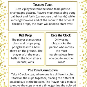 Minute to Win It Games | Minute to Win It New Year's Games | New Year's ...